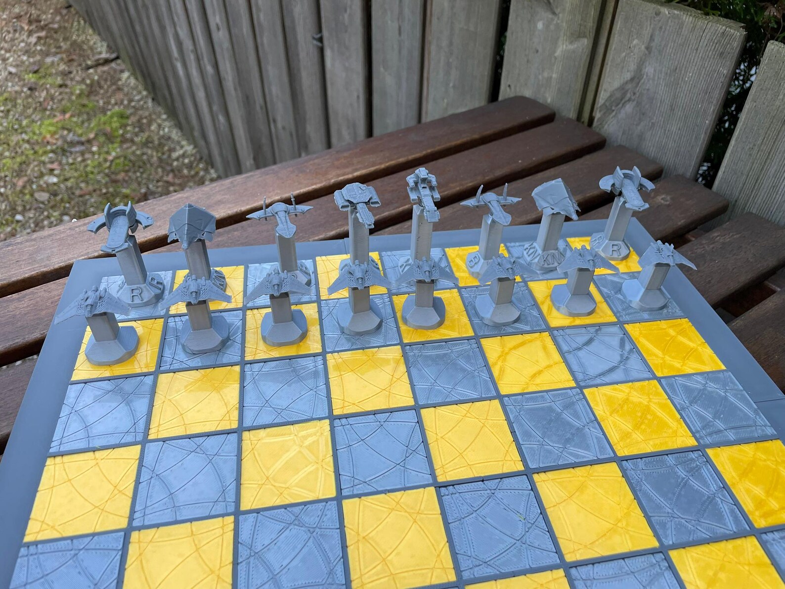 Stargate Chess | 3D Printed Chess Pieces & Board | DIY Sci-fi Chess Set ...