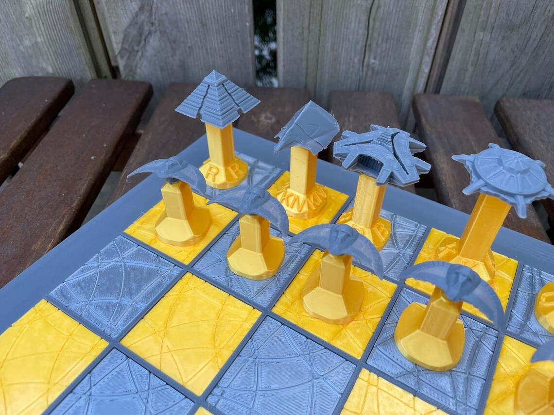 Stargate Chess Set: 3D Printed Sci-fi Board Game - Etsy