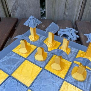 Stargate Chess | 3D Printed Chess Pieces & Board | DIY Sci-fi Chess Set ...
