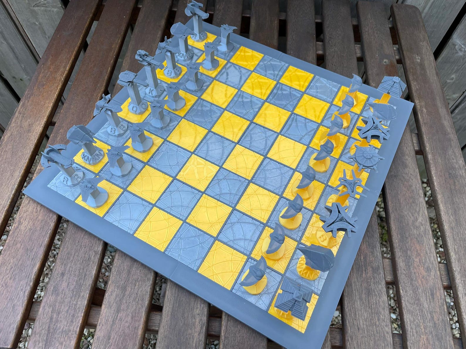 Stargate Chess | 3D Printed Chess Pieces & Board | DIY Sci-fi Chess Set ...