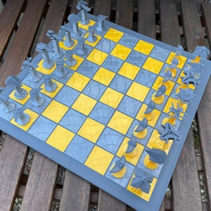 Stargate Chess | 3D Printed Chess Pieces & Board | DIY Sci-fi Chess Set ...