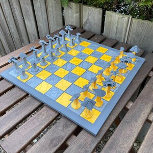 Stargate Chess | 3D Printed Chess Pieces & Board | DIY Sci-fi Chess Set ...
