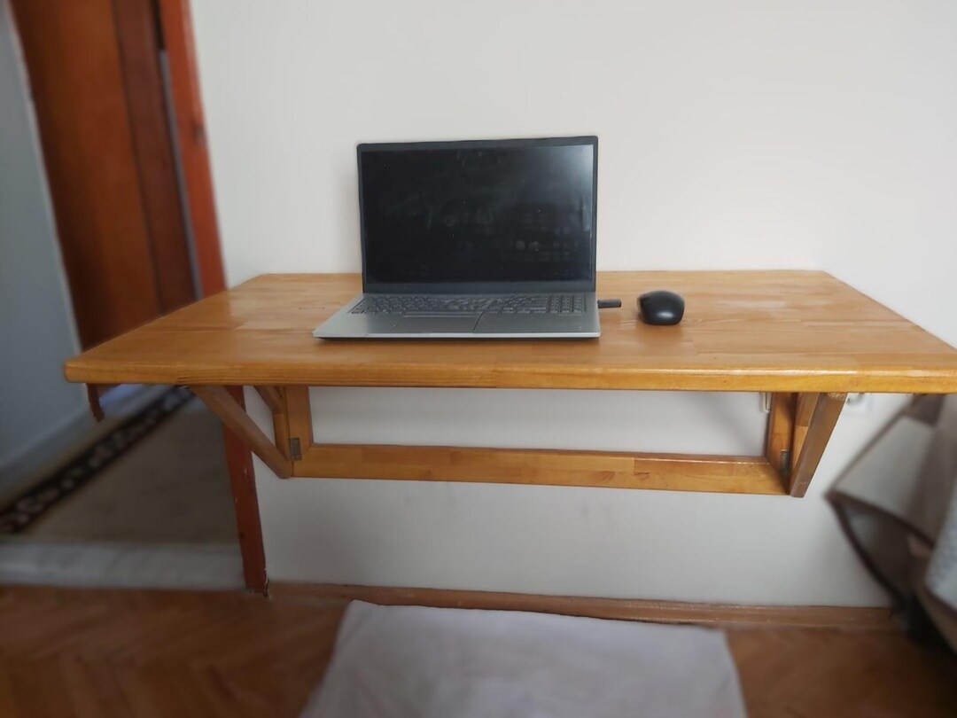 Solid Wood Foldable Study Table, Folding Table, Space Saving Table ...