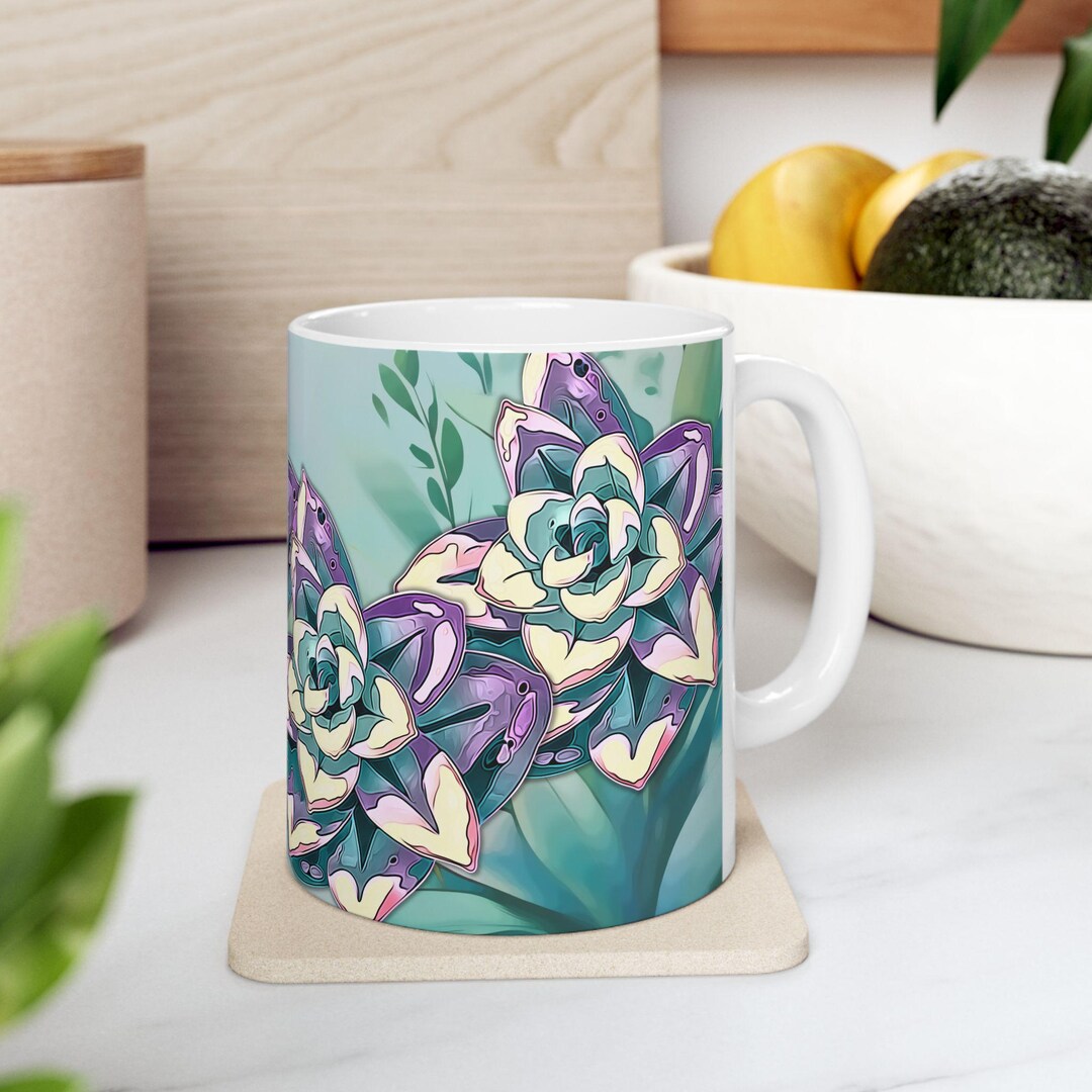 Mod Hens & Chicks Mug - Etsy