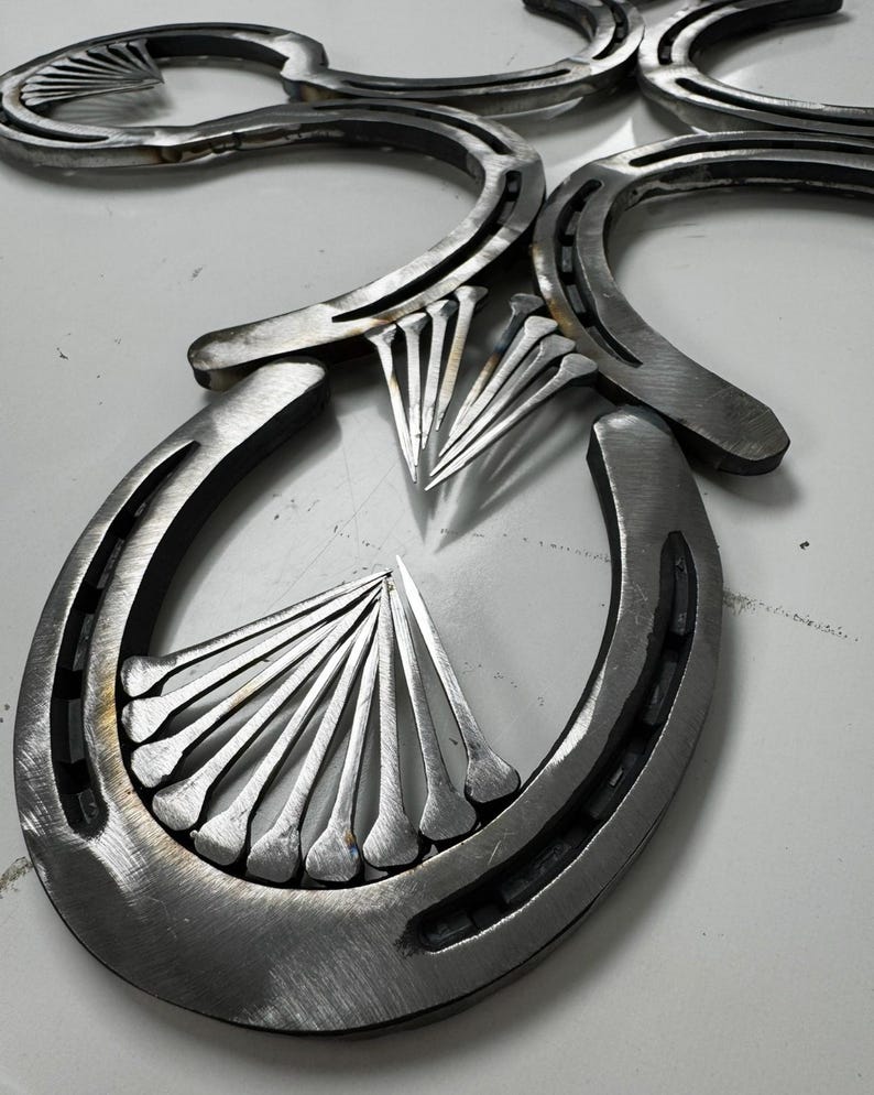 Steel Horseshoe Cross - Etsy