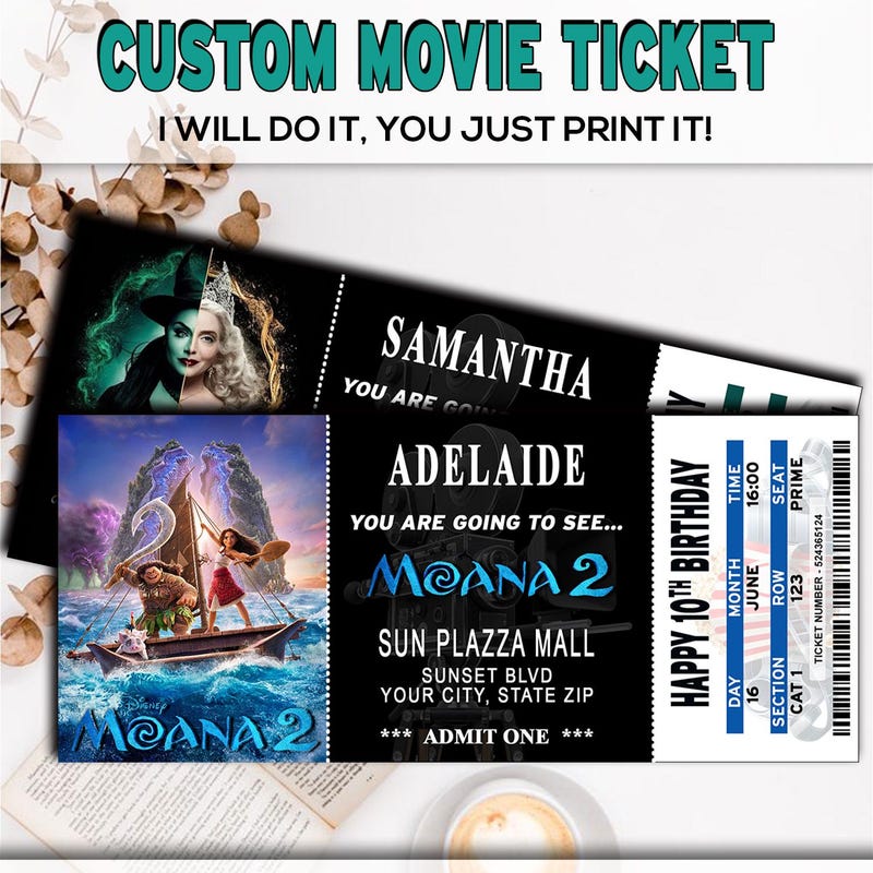 Movie Ticket - Etsy