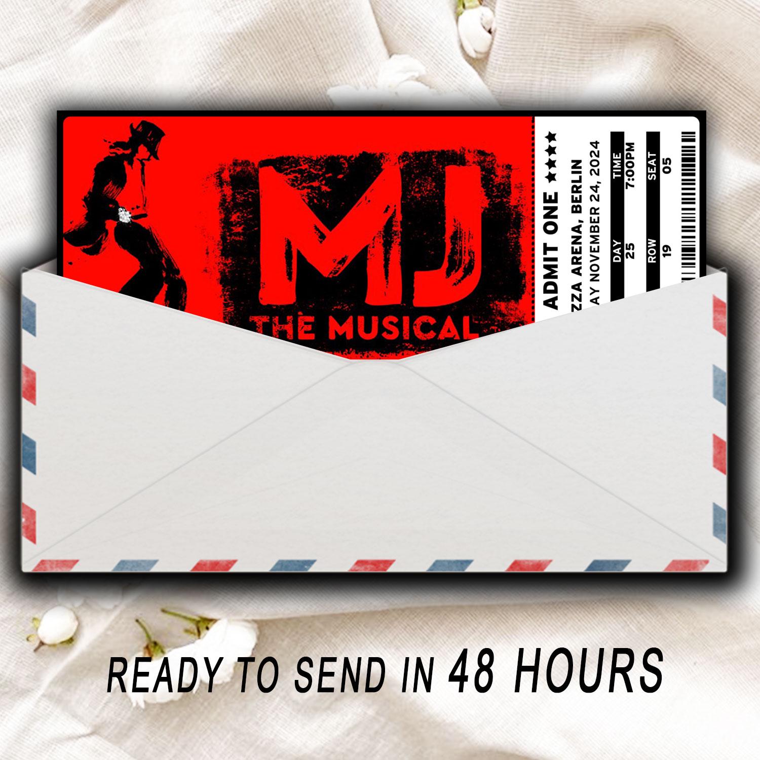 Personalized Laminated MJ the Musical Souvenir Ticket - Etsy