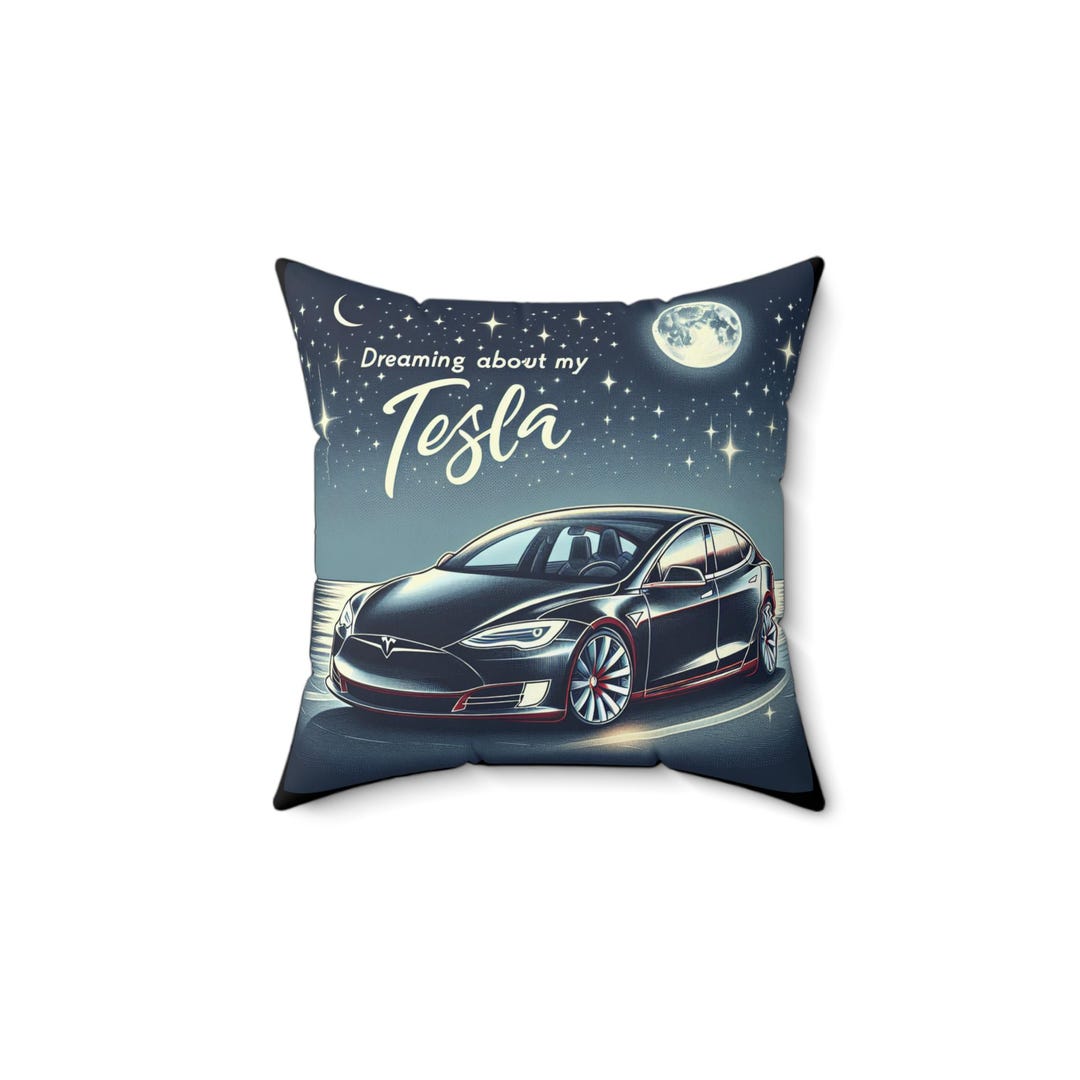 Tesla Pillow, Tesla Gift Tesla Accessories Home Accent Pillow, Tesla ...
