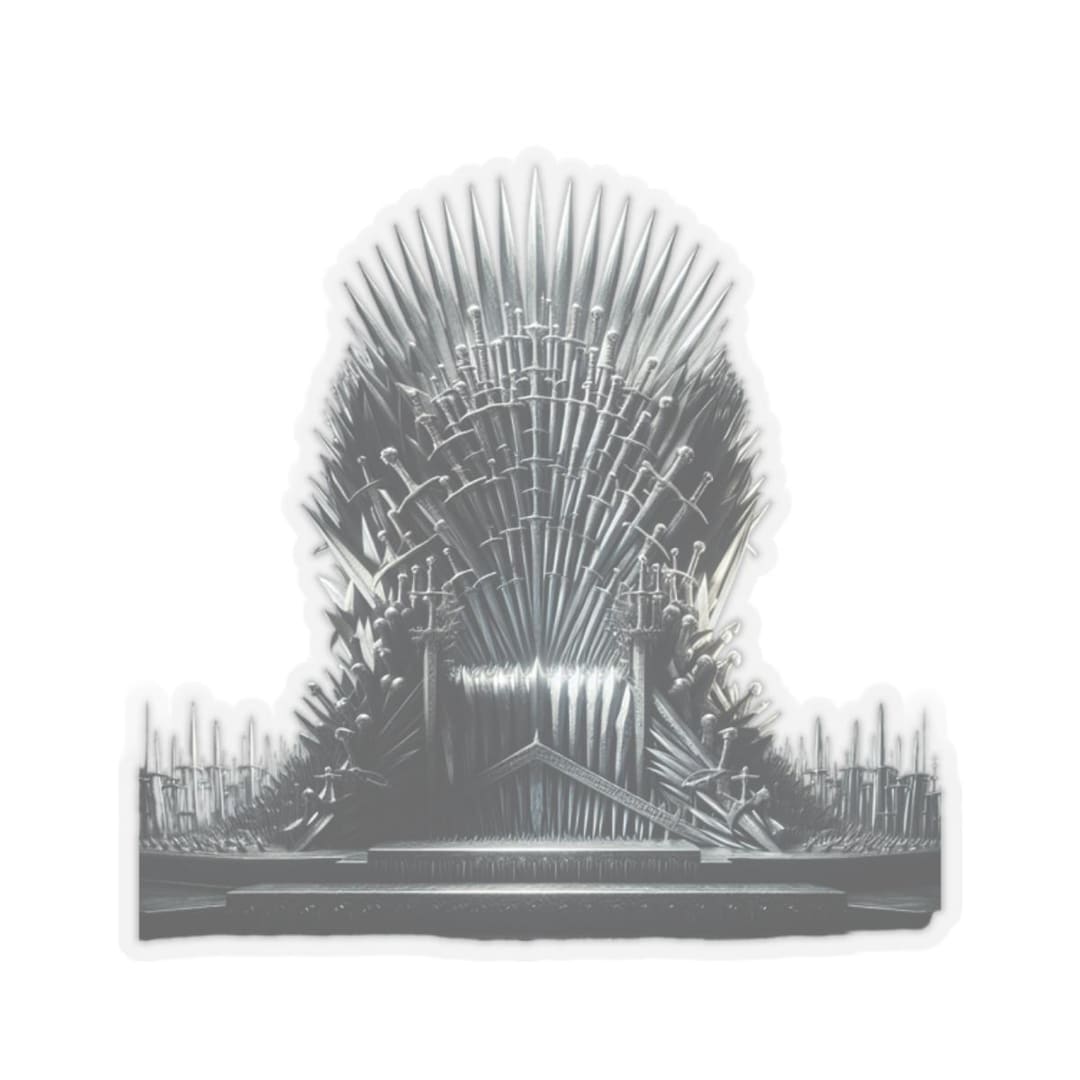 Iron Throne Kiss-cut Stickers, Perfect for Laptops, Journals, Decor ...