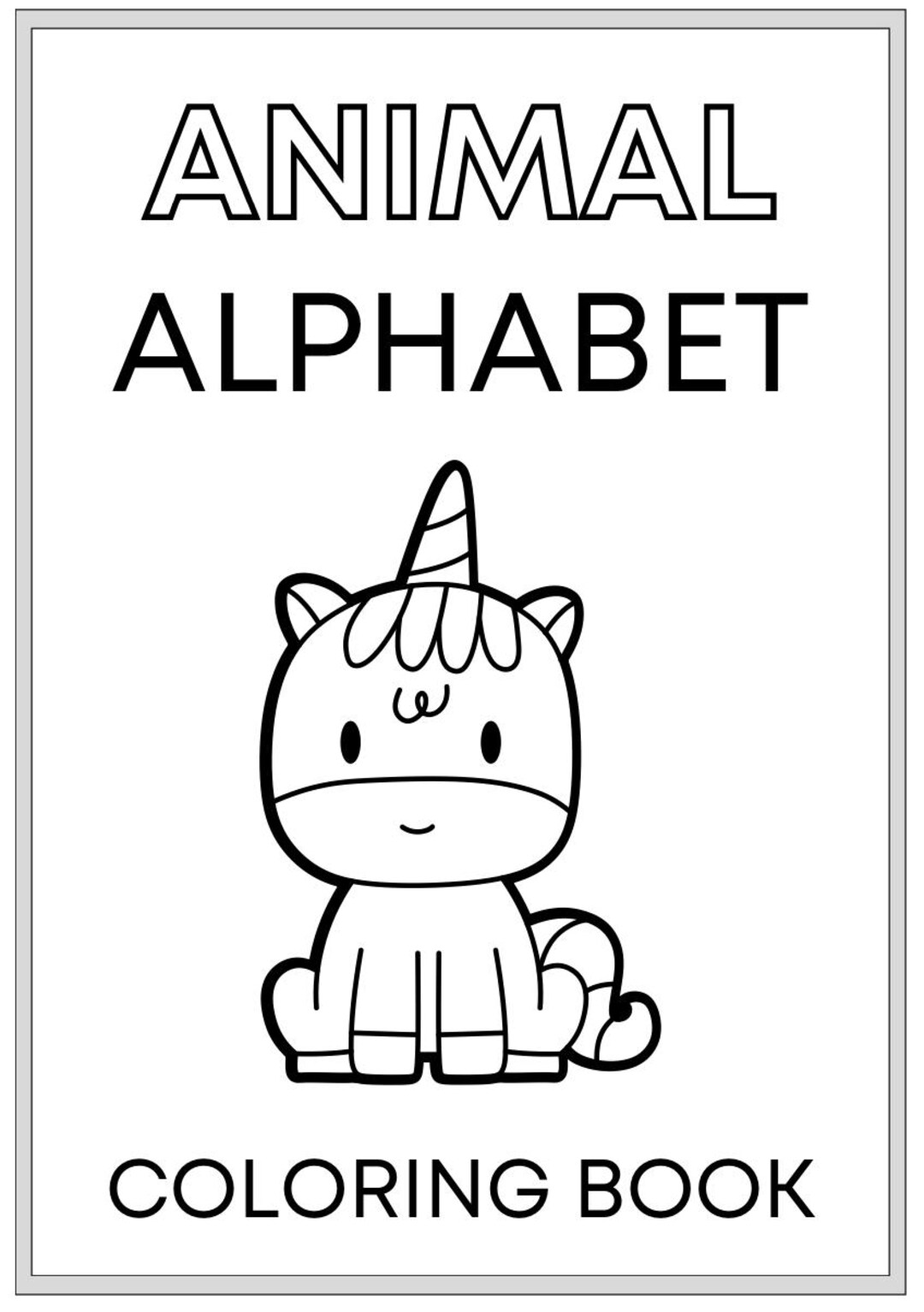 Animal Alphabet Tracing Coloring Book | A-Z Educational PDF for Kids ...