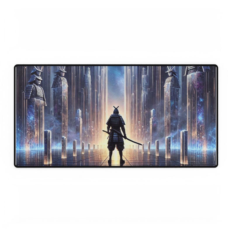 Japanese Samurai Computer Mouse Pad, Ninja Warrior Art, Gift for Gamer ...