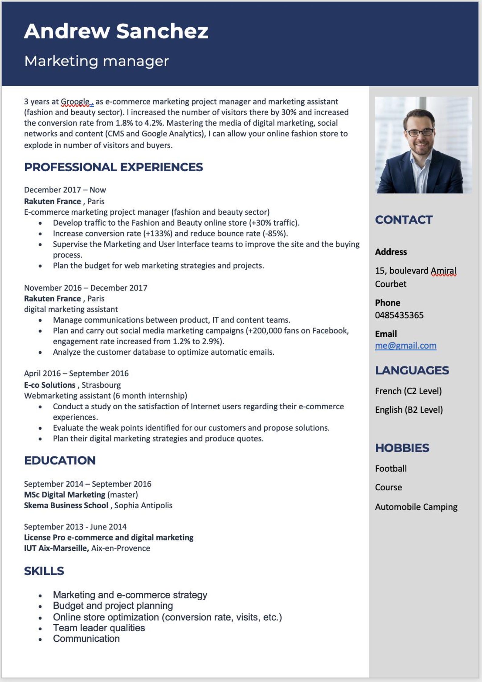 Customizable Resume Design Templates - Etsy