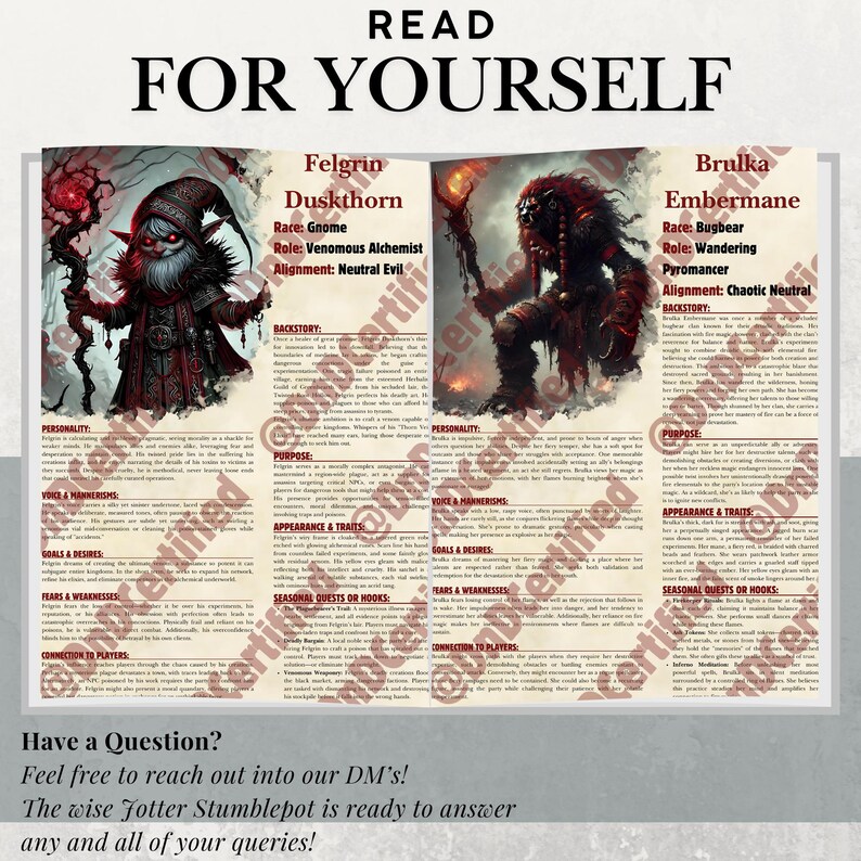 Winter NPC Bundle: Gnomes & Bugbears for Dnd 5e (digital Download) - Etsy