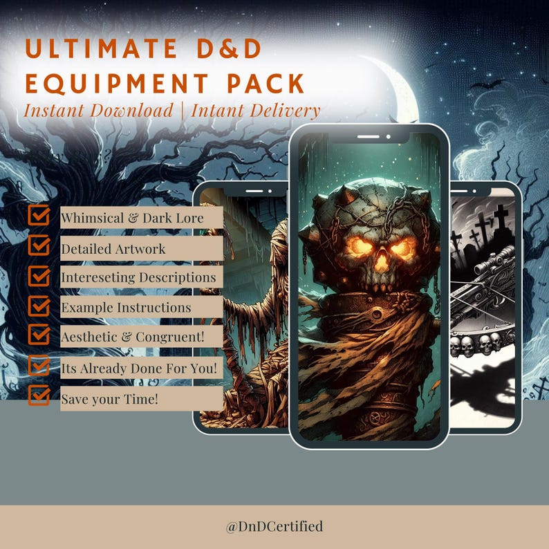 Dnd 5e Halloween Weapon Pack - Printable Visual Guide for Dms and ...