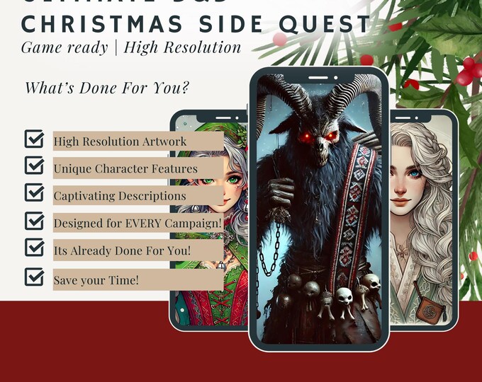 D&D 5e Christmas Krampus Side Quest: 50+ Holiday Puzzles (digital ...