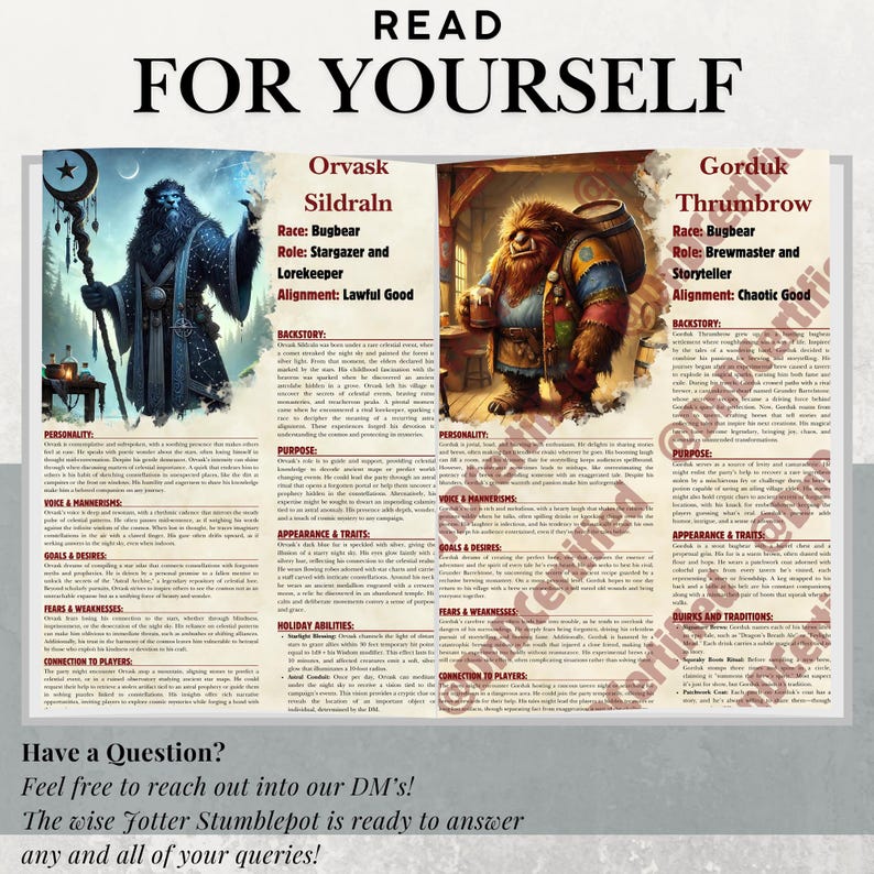 Winter NPC Bundle: Gnomes & Bugbears for Dnd 5e (digital Download) - Etsy