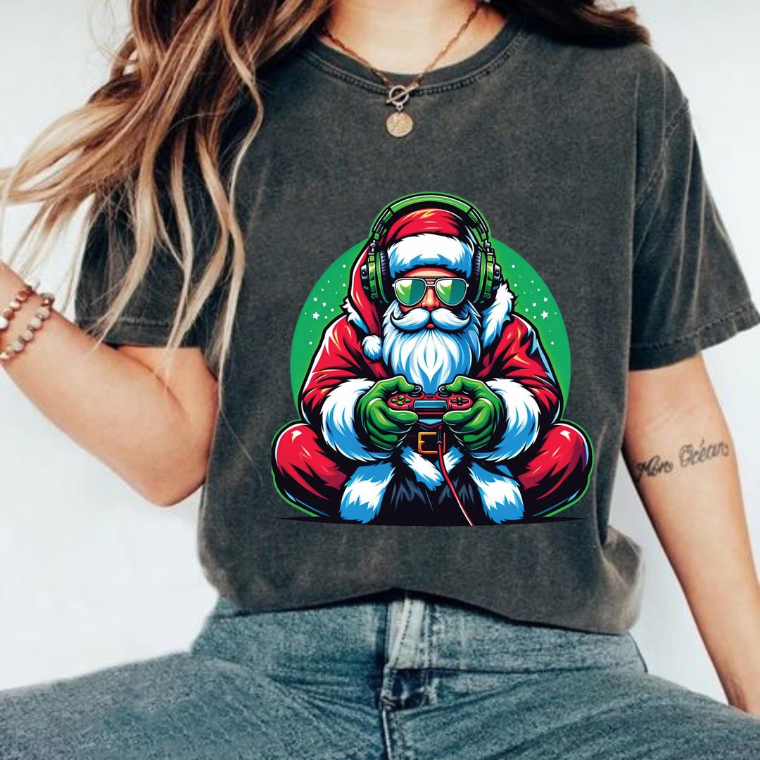 Retro Christmas Gaming Controller Png, Santa Claus Christmas Png, Elf ...