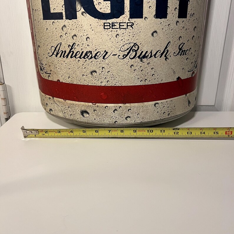 Vintage 1980s Bud Light Very Large Bear Can Advertisement Sign 3D Bar ...
