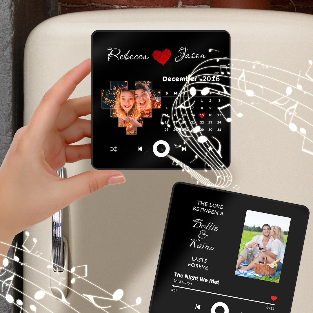 Customized Music Album Fridge Magnet – Playable Songs Customized Album ...