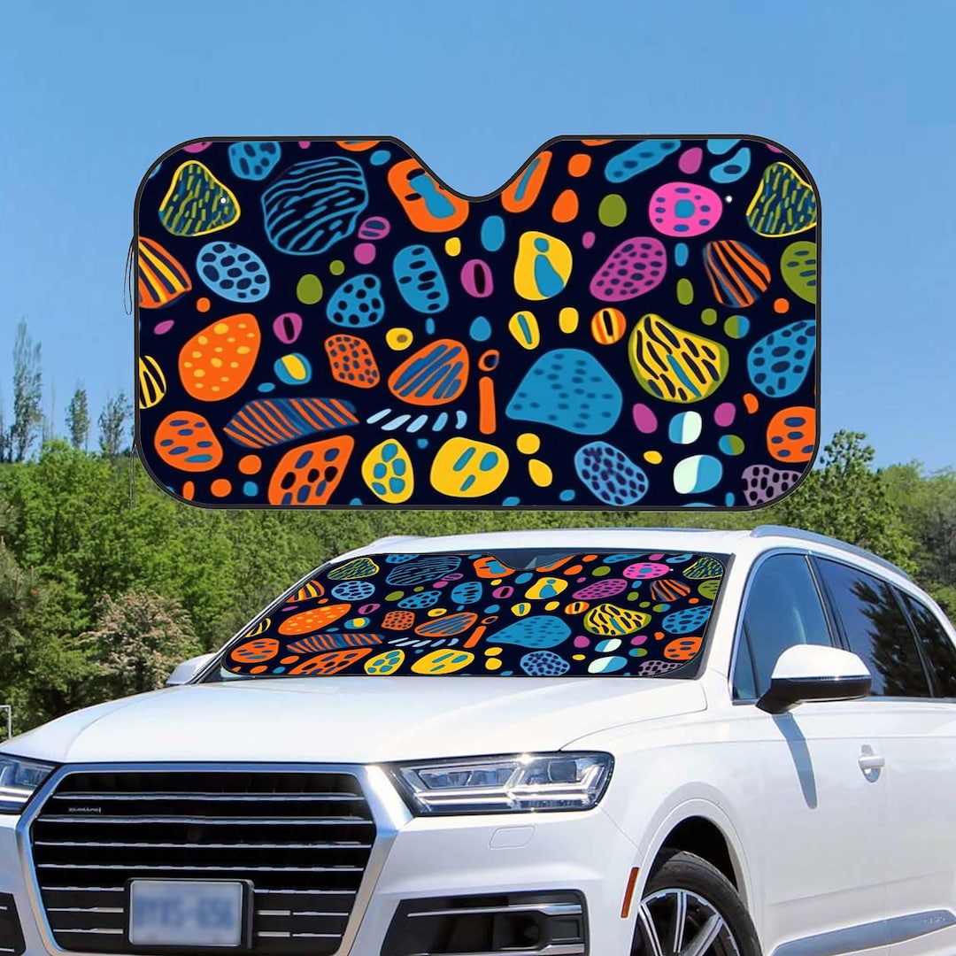 Custom Photo Sun Shade, Personalized Iridescent Windshield Sun ...