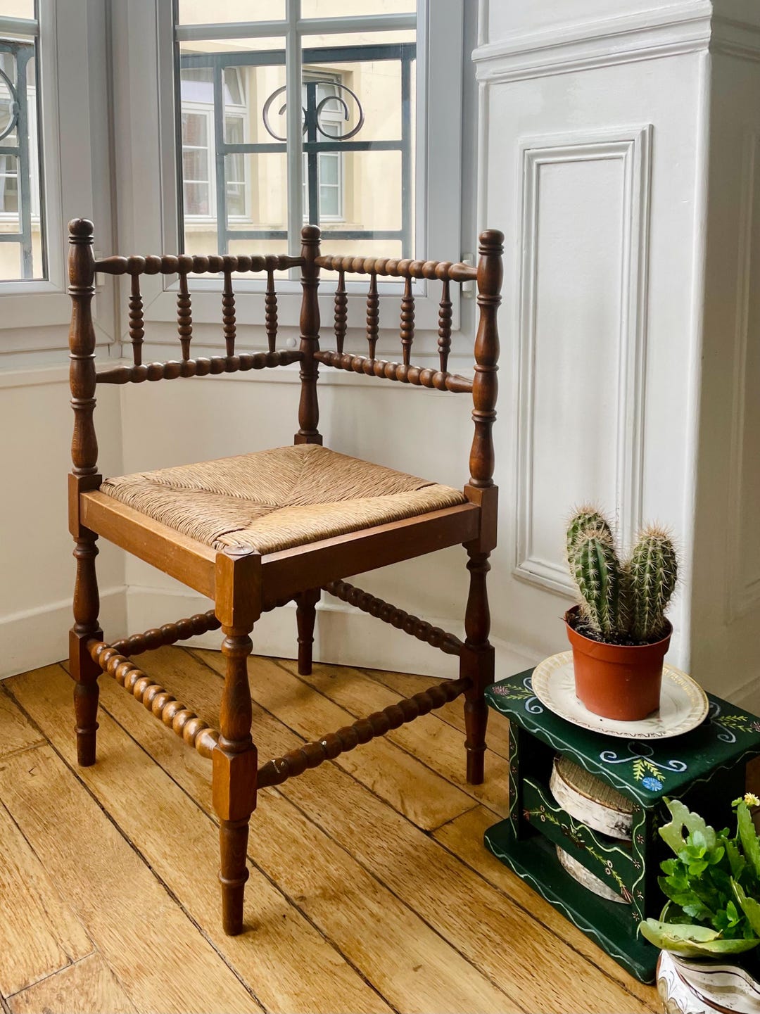 Bobbin Style Corner Chair - Etsy
