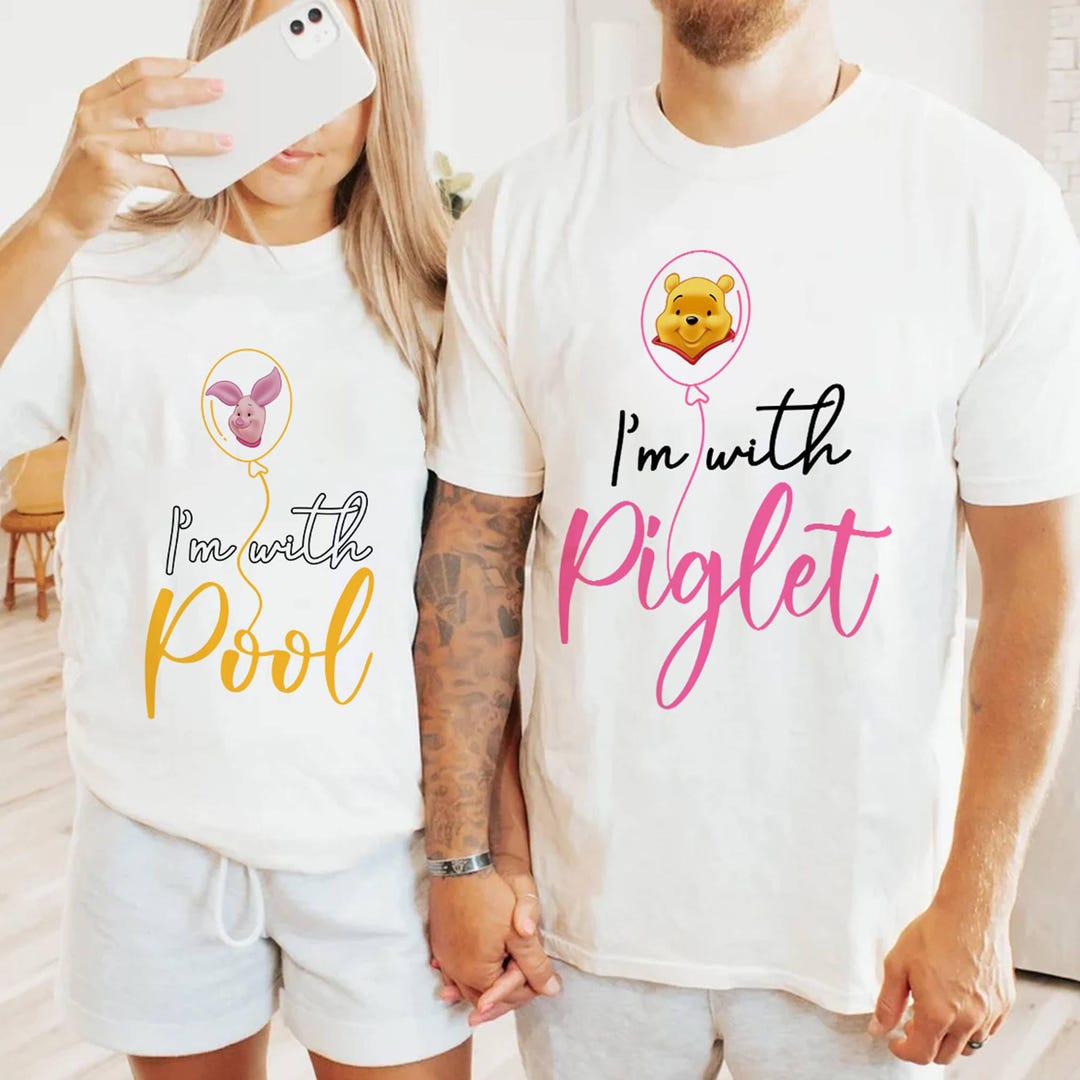 Winnie the Pooh Couple Matching Shirt, Pooh and Piglet Shirt, Pooh Bear ...