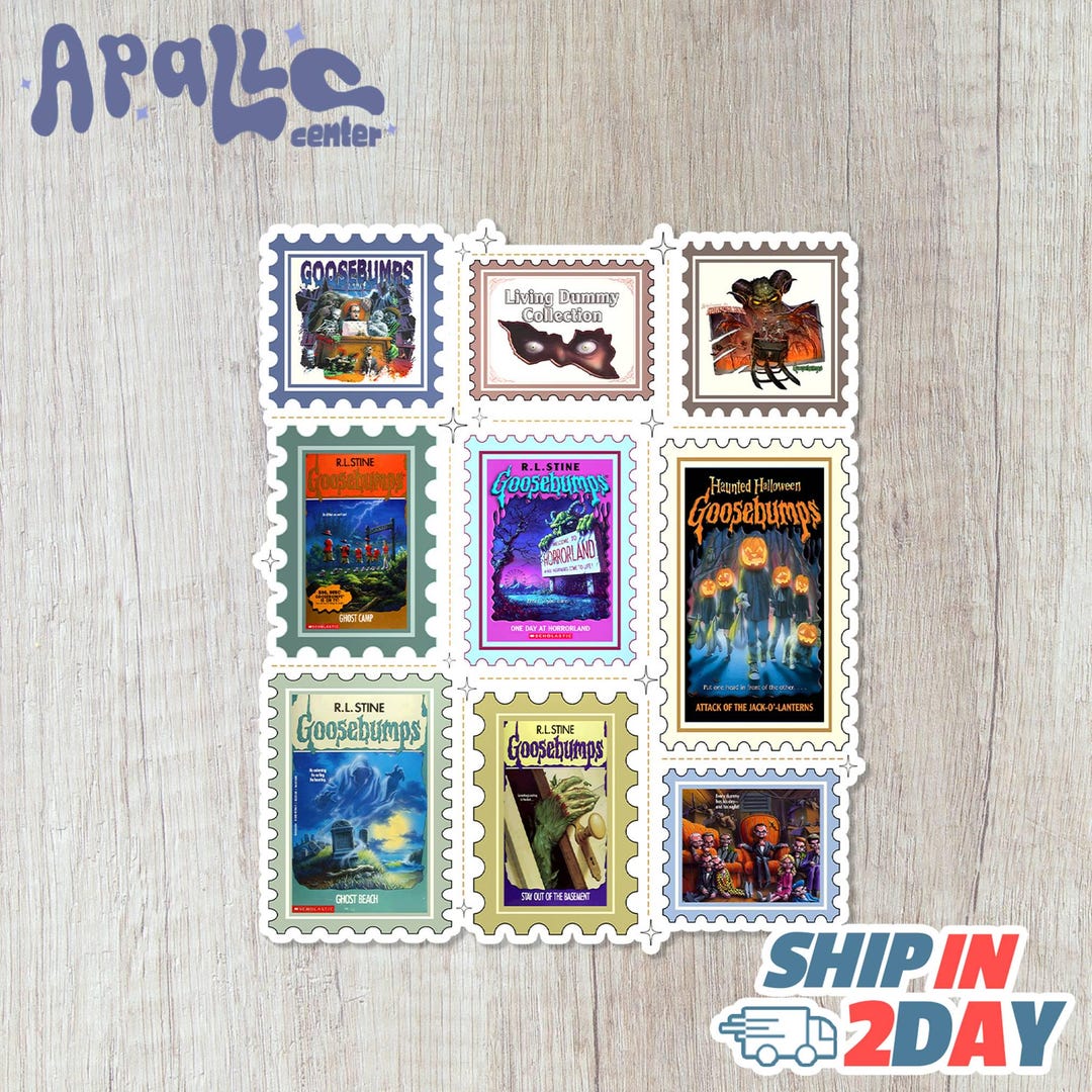 Goosebumps Stamp Sticker, Goosebumps Horrorland Stickers, Goosebumps ...