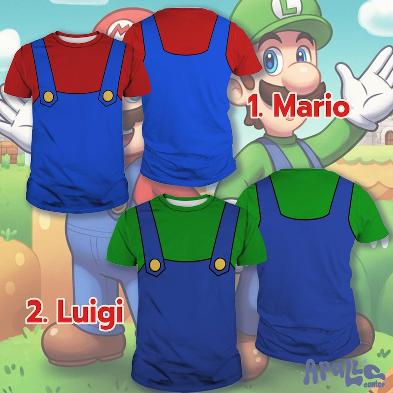 Mario Overalls - Etsy