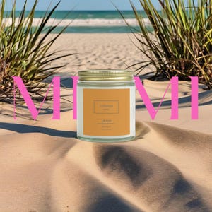 Miami | Scented Candles, Coconut Apricot Wax (4oz, 9oz) - Etsy