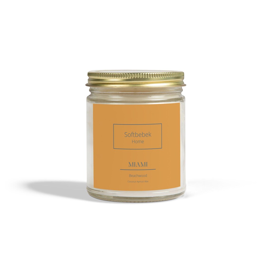 Miami | Scented Candles, Coconut Apricot Wax (4oz, 9oz) - Etsy