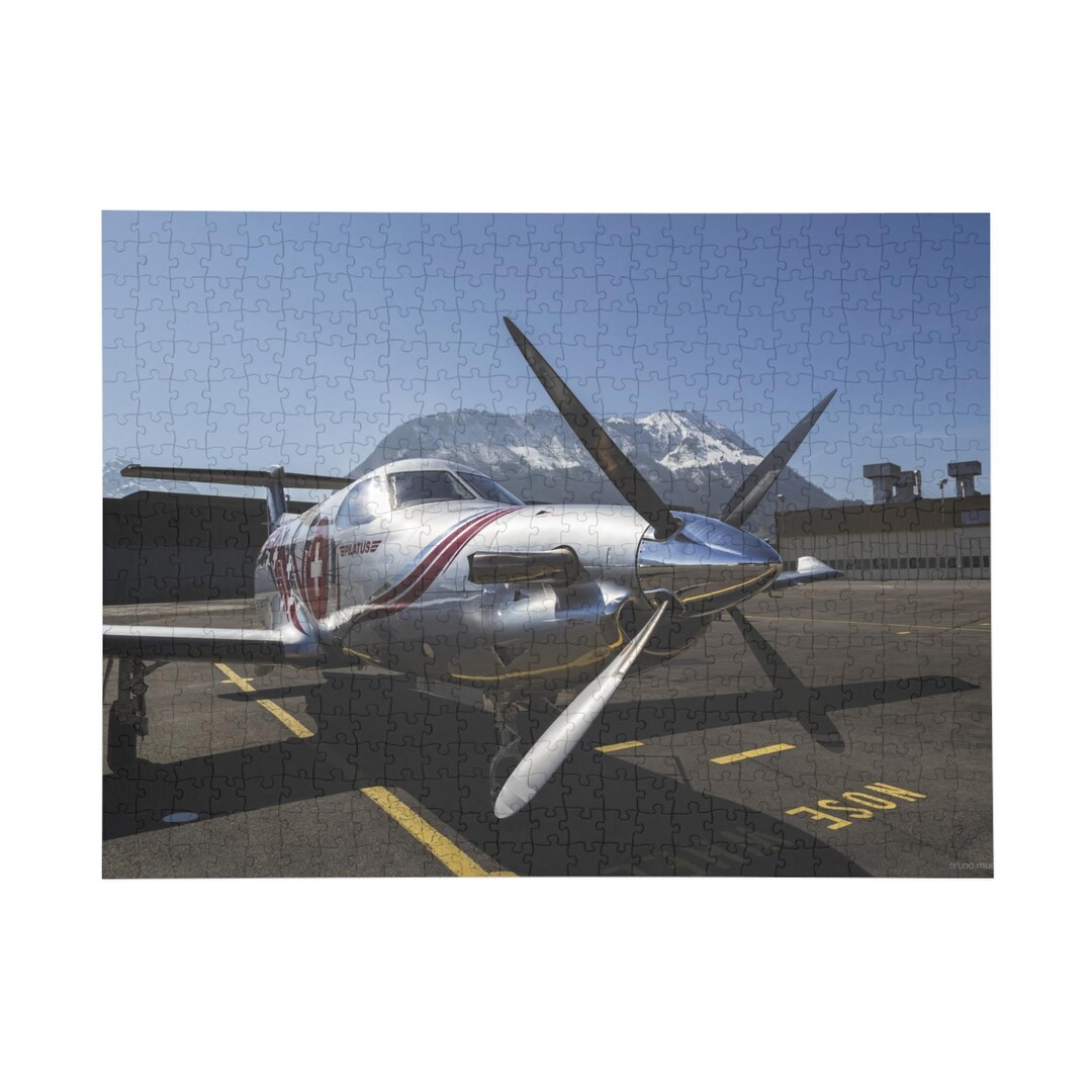 Pilatus PC12 Aviation Enthusiast Puzzle - Perfect Gift for Pilots ...