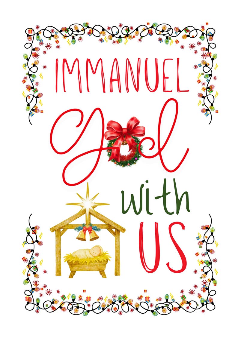Immanuel, God With Us. (digital Download) - Etsy