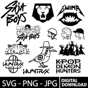 Kpop Demon Hunters Gwima Svg - Etsy UK