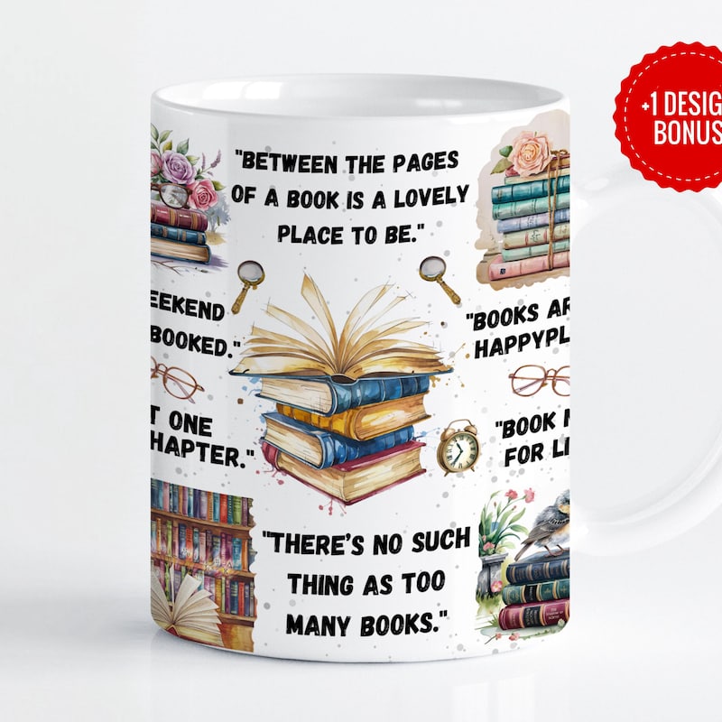 Book Lover Mug - Etsy
