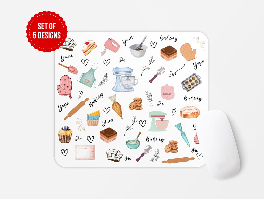Baking Mouse Pad PNG Sublimation Design | Pastry Chef Gift | Gifts for ...