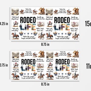Rodeo Life Mug Wrap Sublimation Template: 11oz & 15oz Designs (digital ...
