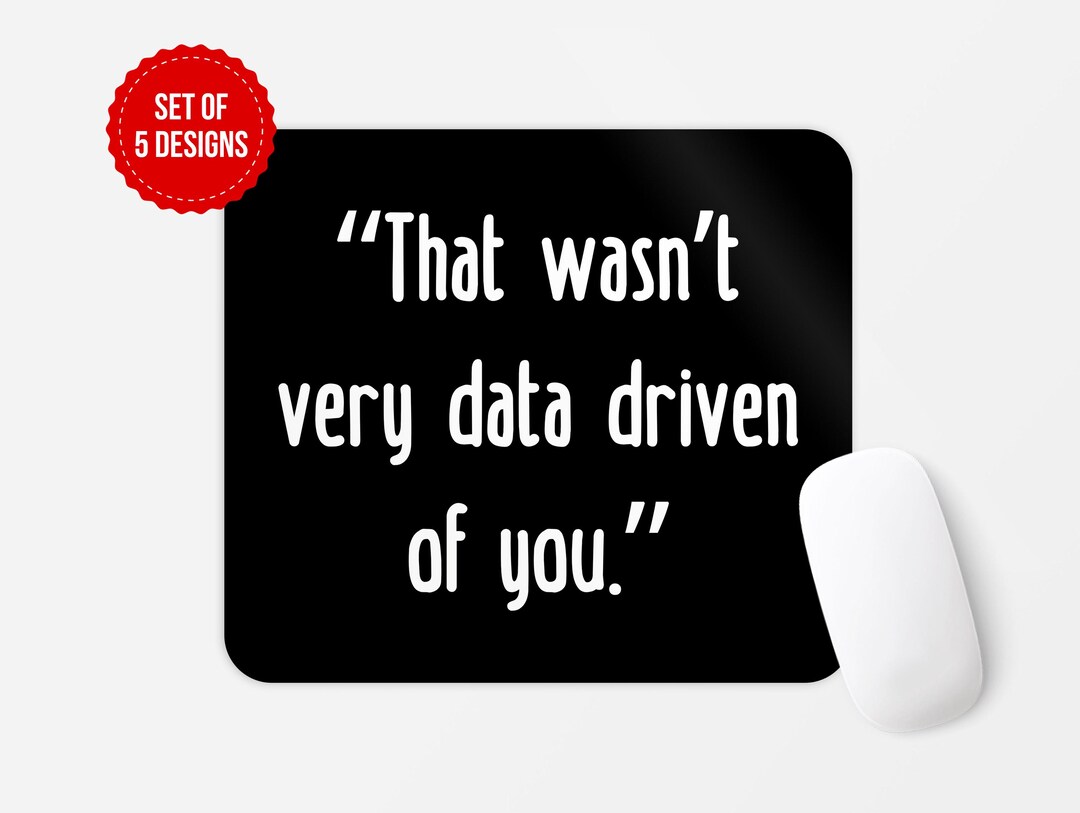 Data-driven Mousepad Design: Funny Science Gift (digital Download) - Etsy