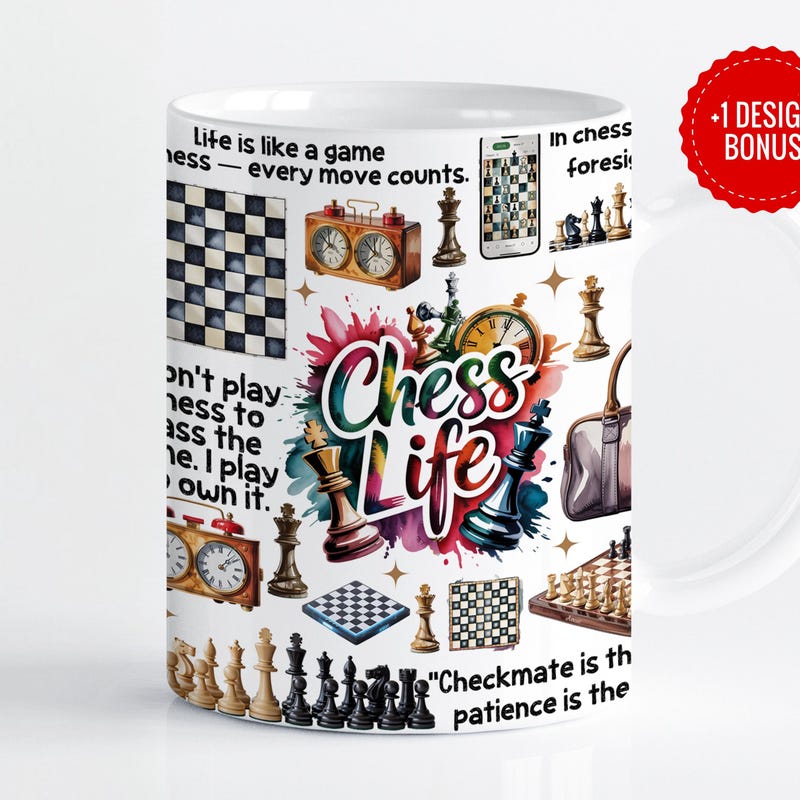 Chess Coffee Cup - Etsy