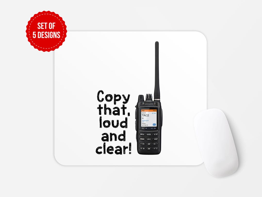 Funny First Responder Mouse Pad: EMT, Police, Firefighter Gift (digital ...