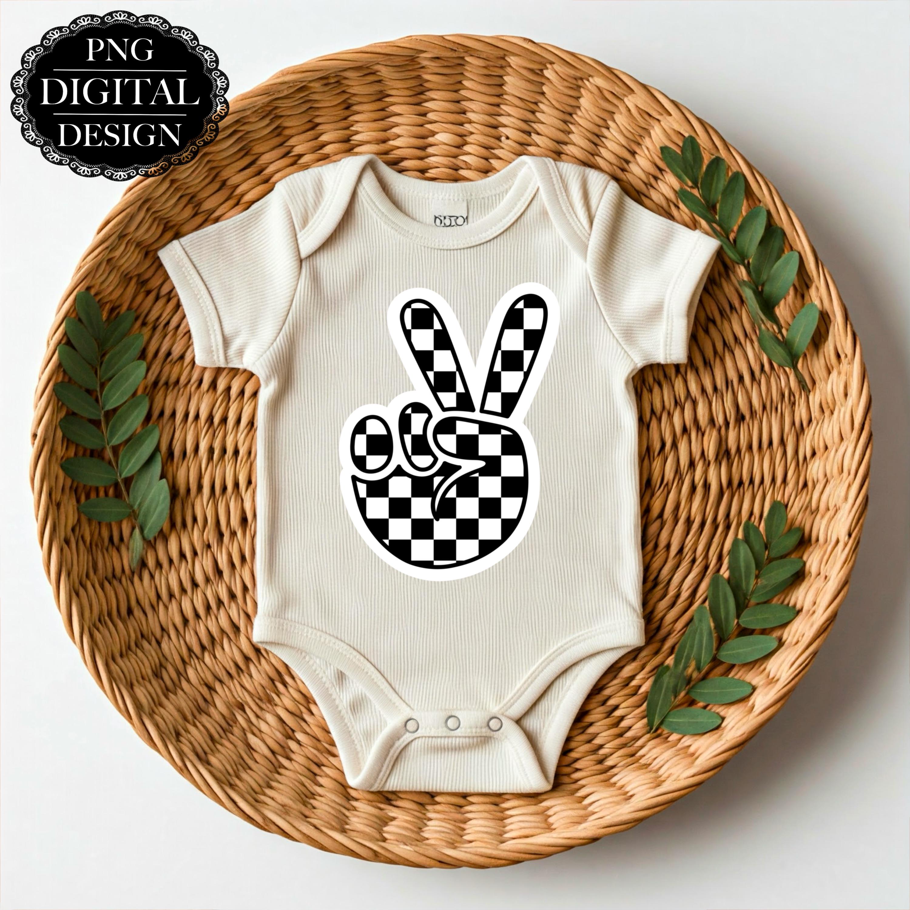 Checkered Peace Sign PNG: Retro Y2K Graphic (digital Download) - Etsy