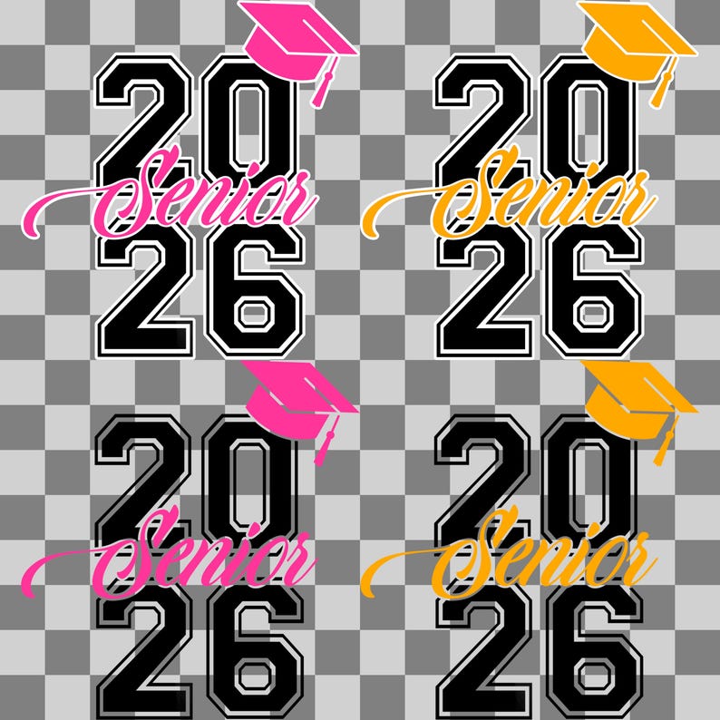 Senior 2026 PNG: Graduation Class Design (digital Download) - Etsy