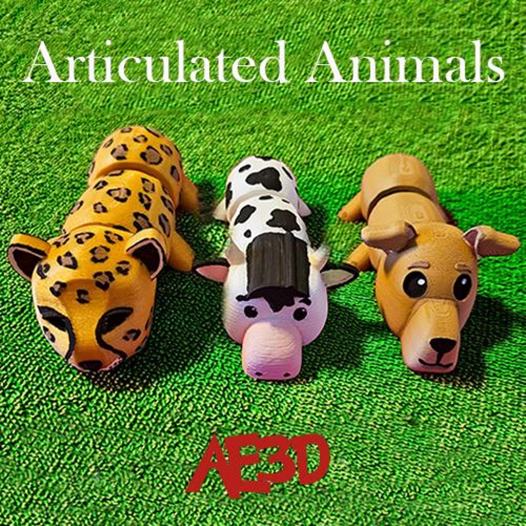Fun 3D Printed Articulated Animals - Etsy
