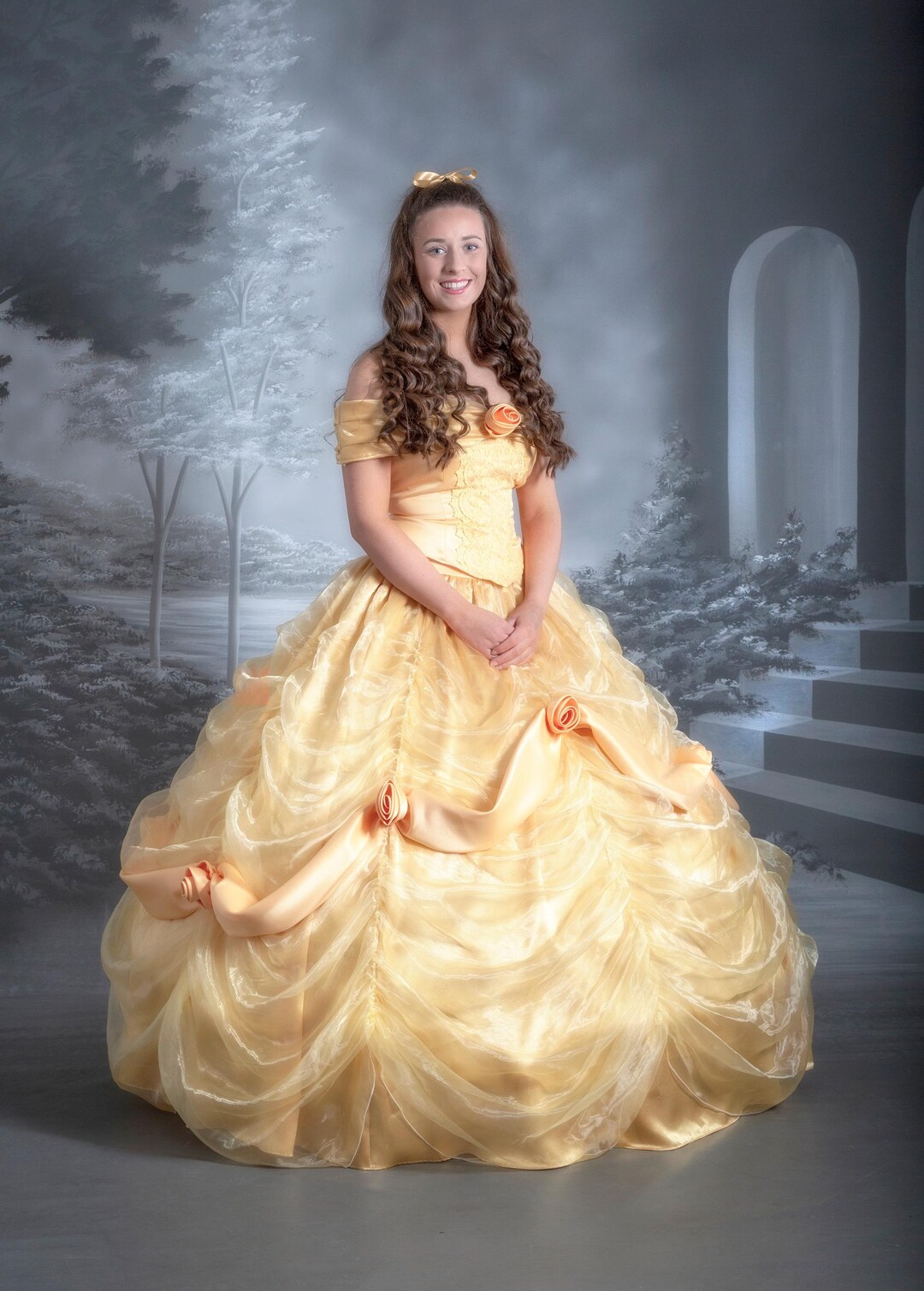 Beauty and the Beast Belle Dress Ballgown Uk 10-12 - Etsy