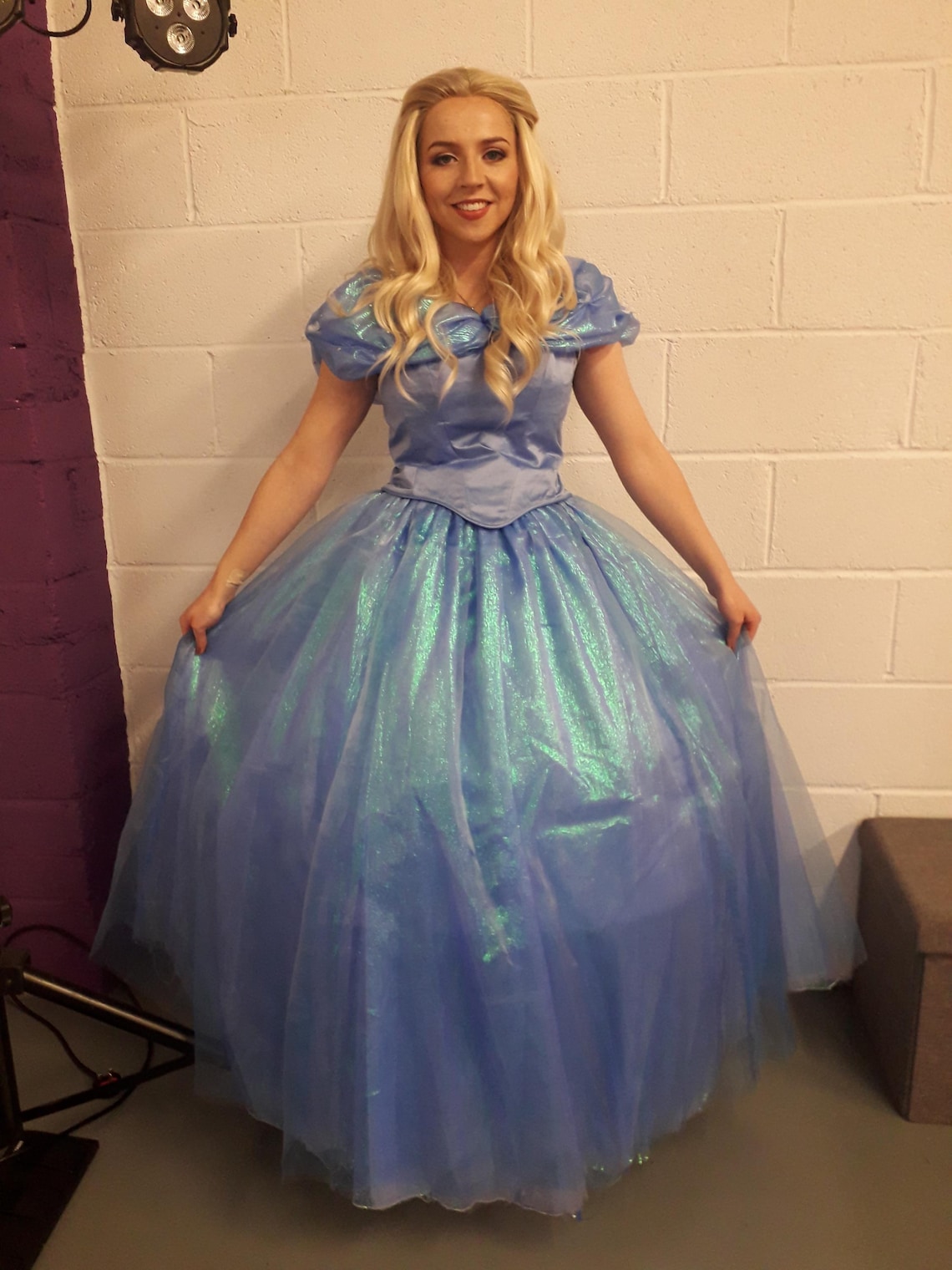 Cinderella Ball Gown 2015 Movie Cosplay Costume UK 10-12 - Etsy