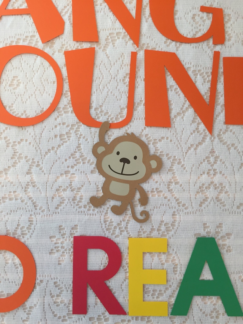 Teacher Ready Made Bulletin Board/hang Around and Read a Good Book ...