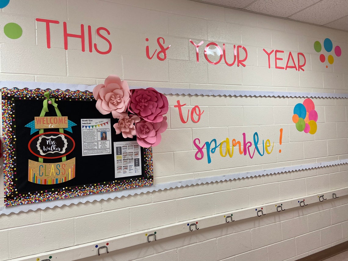 Teacher Ready Made Bulletin Board/your Year to Sparkle/elementary ...