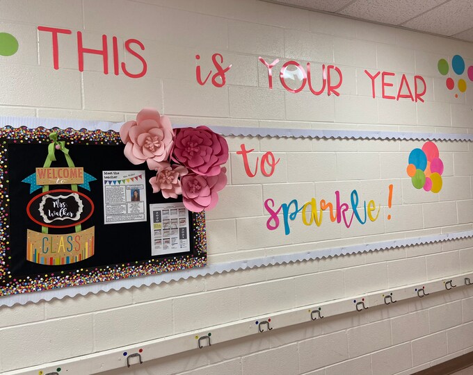 Teacher Ready Made Bulletin Board/your Year to Sparkle/elementary ...