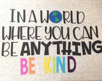 Teacher Ready Made Bulletin Board/color the World/kindness/elementary ...