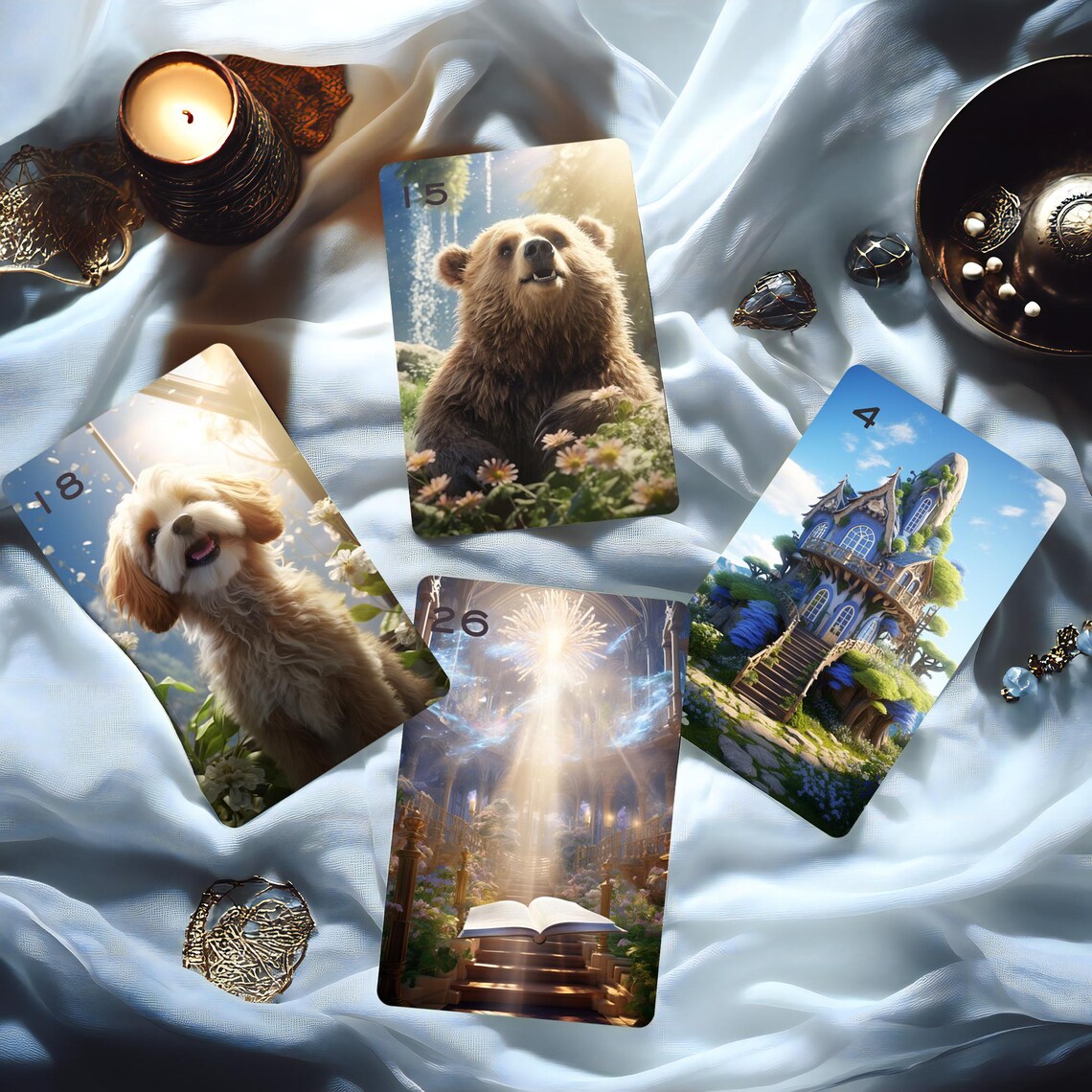 Dawn Illusion Lenormand Deck, Oracle Deck, Lenormand, Tarot Deck ...