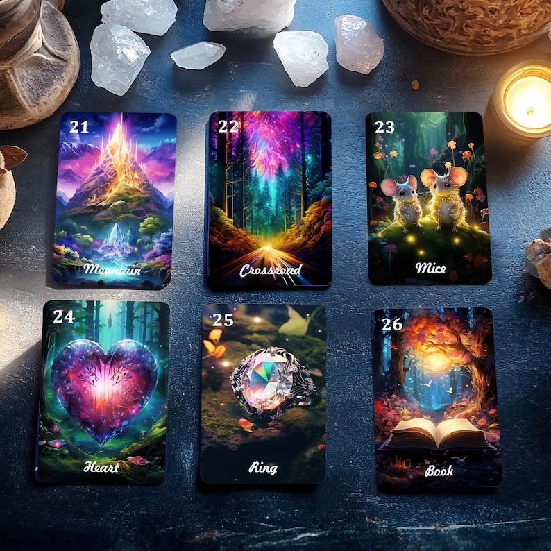 Magic Forest Lenormand Deck, Lenormand Cards, Oracle Cards, Divination ...